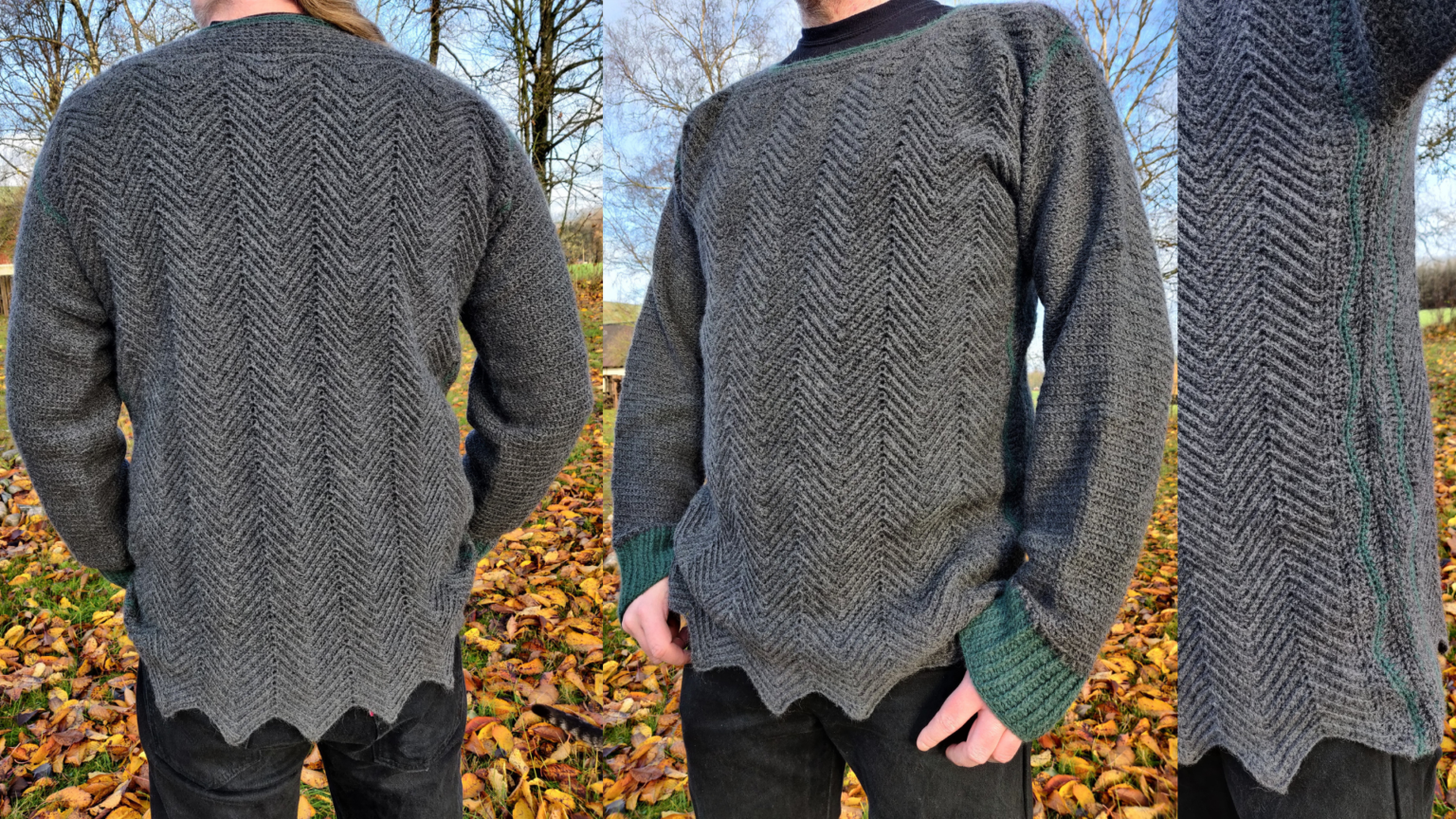 Crochet Chevron Sweater for Men | Crochet Tribe